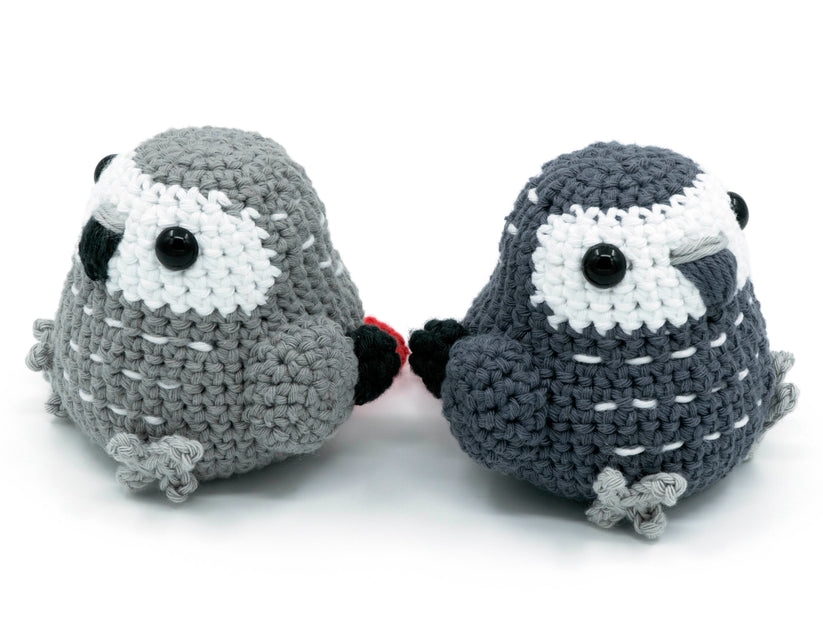 African Grey Crochet Pattern - Parrot Amigurumi PDF | MevvSan