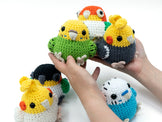 Parrot Bundle Crochet Pattern - 3 Birds Cockatiel Budgie Caique PDF | MevvSan