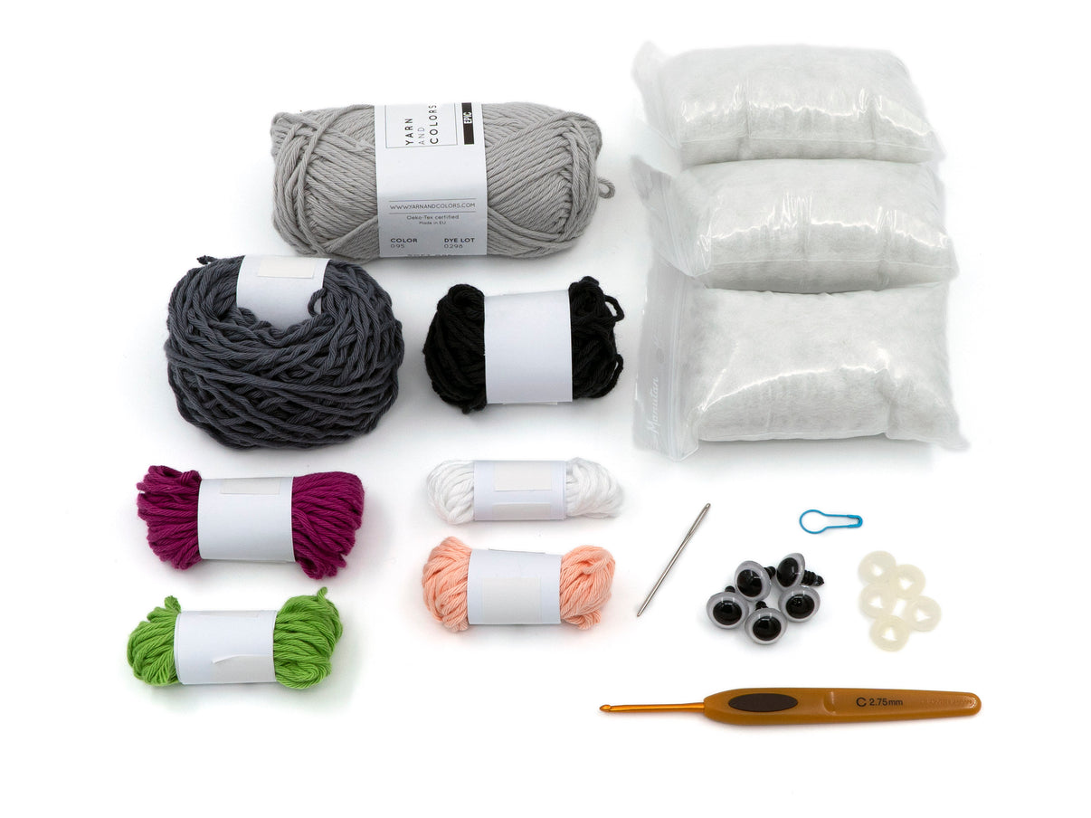 Pigeon Crochet Kit - DIY Amigurumi Bird Kit Makes 2 | MevvSan